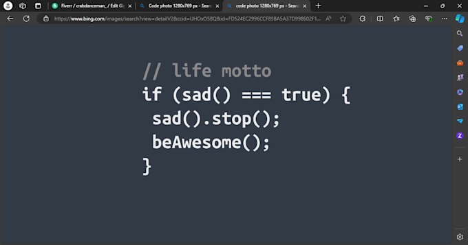 Code for you yes by Crabdanceman_ | Fiverr