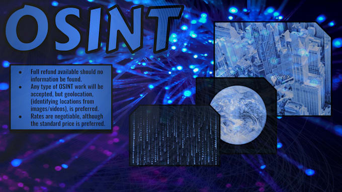 Use osint and geolocation to gather information by Freelanceosint | Fiverr