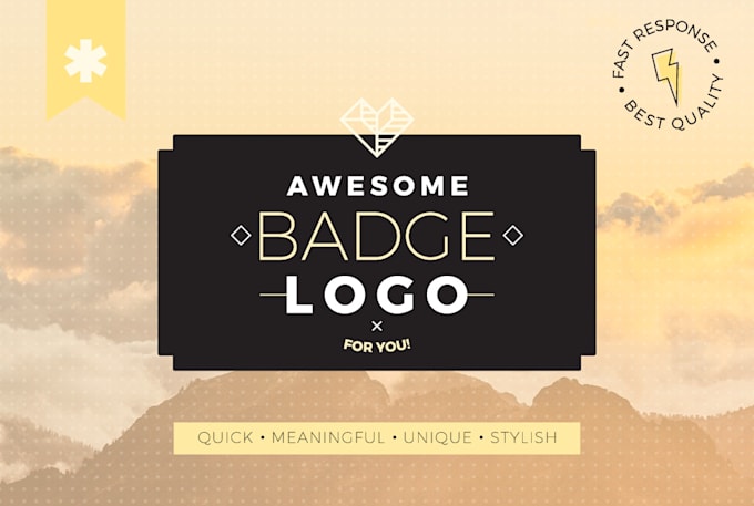 Design an awesome badge logo by Lizzzdesign | Fiverr