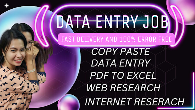 Do Data Entry Copy Paste Web Research Typing Excel Data Entry Jobs By