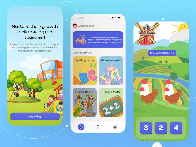 Kids educational app, parenting app, kindergarten learning app, doc ...