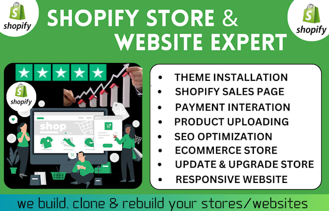 Build modern shopify dropshipping clothing store, streetwear ecommerce ...