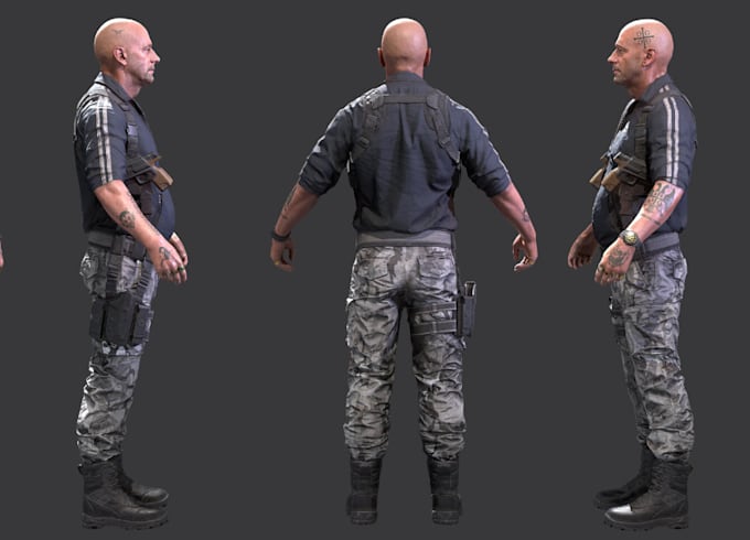 Polycount modular, bake texture, retopology, uv map, nsfw model, toggle, rig3d by Shashykan | Fiverr