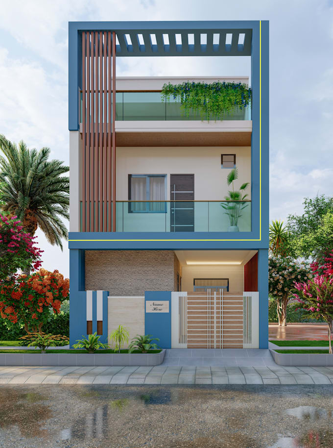 Realistic 2d and 3d elevation drawings by Sonuyadav267 | Fiverr