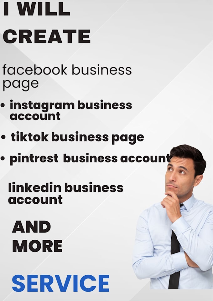 Make and good setup social accounts and all business pages by ...