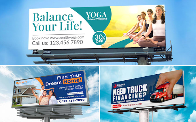 Create eye catching billboard designs for outdoor ads by Jahirulsu | Fiverr