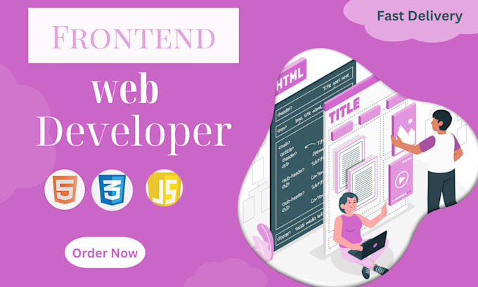 Be your front end web developer using html,css,javascript by Codewithrija | Fiverr