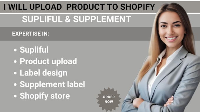 Do shopify store design supplement label design and supliful and product design by Linda_rose9 ...