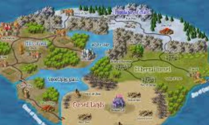 Develop roblox map game map fantasy map dnd map for rpg dnd tabletop by ...