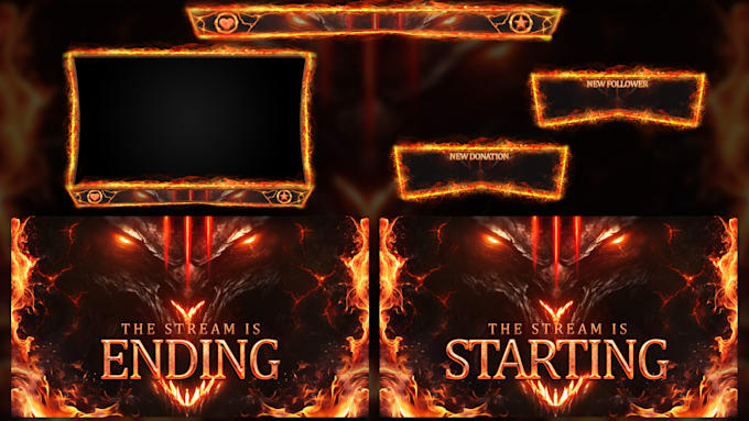 Design custom overlays for streamers by Raffay_imran | Fiverr