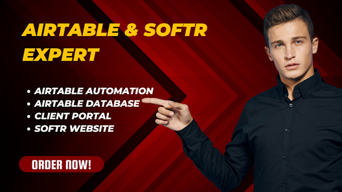 Do softr webapp, softr website airtable automation setup client portal ...