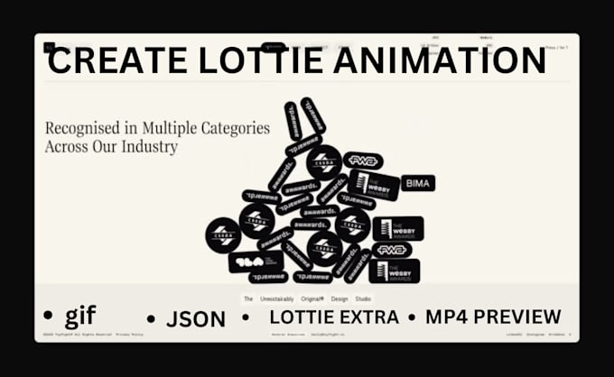 Create lottie website animated gif animated ui design app website 2d animation by Stephen_web ...