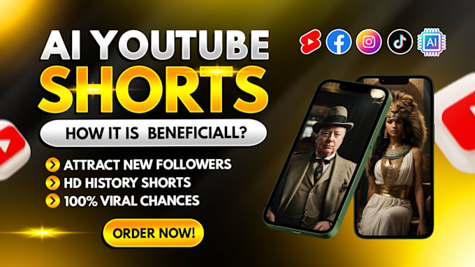 Create ai history shorts youtube video ai history shorts ai reels by Mrkain378 | Fiverr