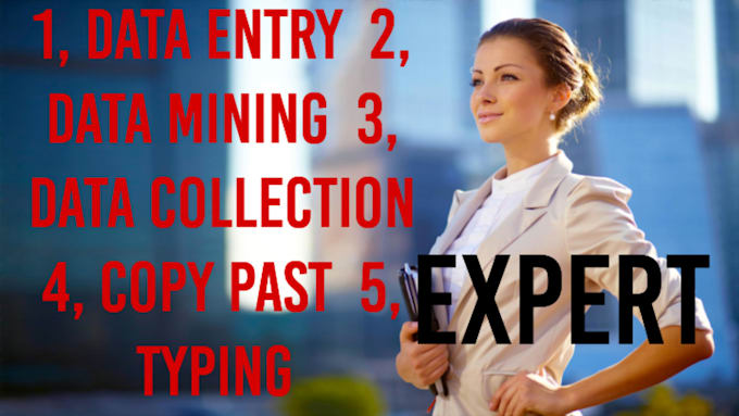 Data entry web research typing copy past virtual assistant by ...