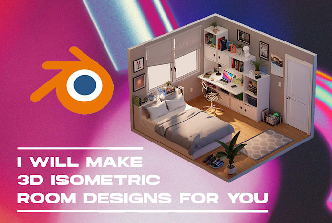Make 3d isometric room designs for you by Brunob_93 | Fiverr