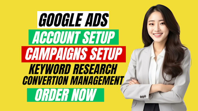 Setup google ads account, high conversions and management by Hareem_ads | Fiverr