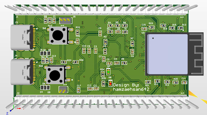 Design schematic, multilayers and pro pcb, gerber files on altium designer by Hamzaehsan533 | Fiverr