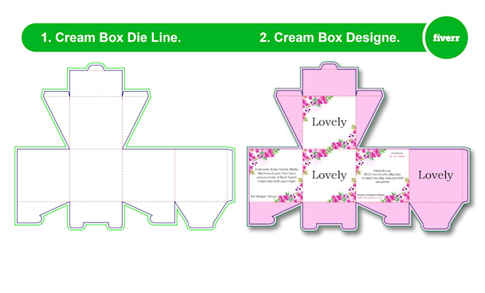 Create dieline template and design for any products packaging box by ...