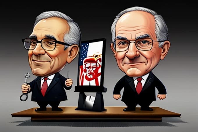 Draw political caricature and cartoon by Roerarvey | Fiverr