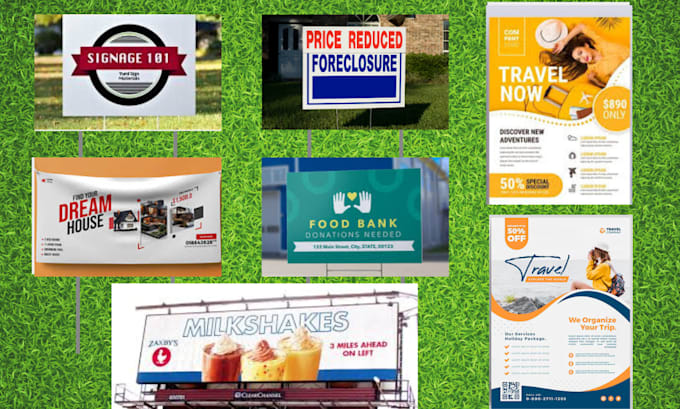 Design printable yard signs, flyers, banner signage and billboard by ...