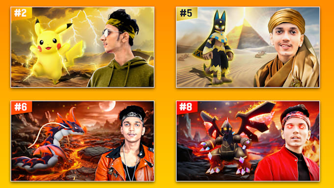 Design amazing gaming youtube thumbnail by Nitinkhatri957 | Fiverr