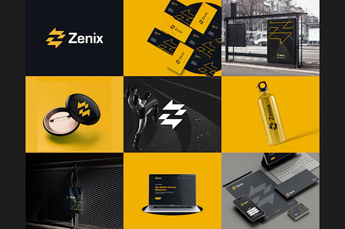 Create brand identity guideline with full branding kit