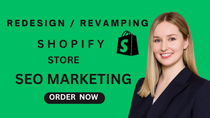 Edit shopify store redesign clone revamp fix shopify issue seo marketing by Ameliagloria | Fiverr