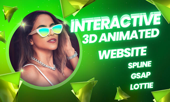 Interactive 3d Animated Website Scrolling Animation 3d Spline Lottie Svg Gsap By Webflowzee001