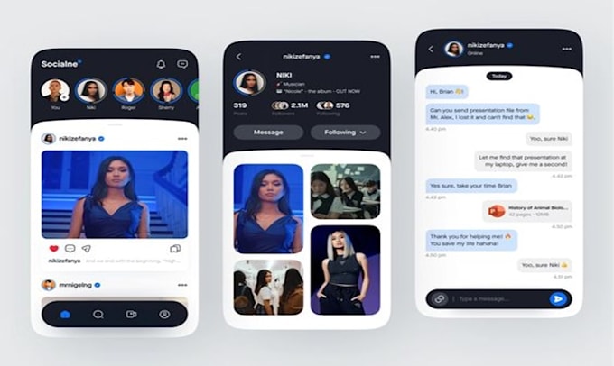 Develop firebase social network app, social media app, social ...