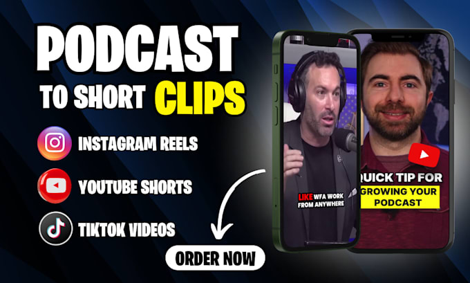 Edit your podcast into short form video clips for youtube shorts and ig ...
