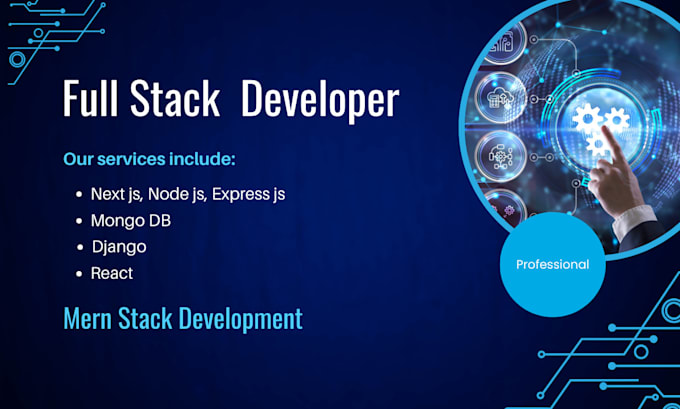 Be your full stack web developer mern stack developer in reactjs ...
