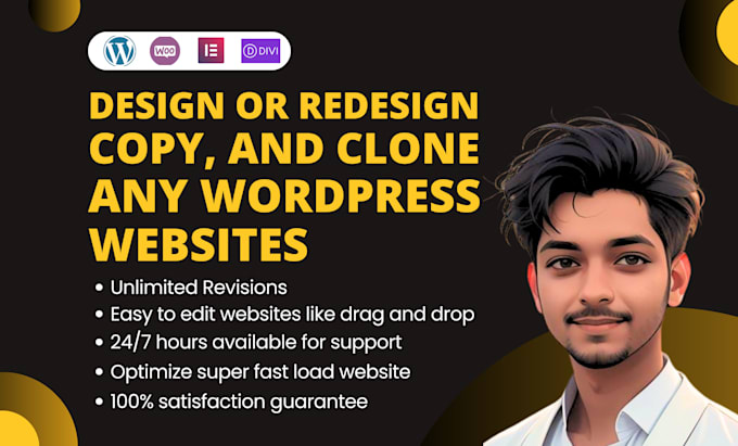Design, redesign, update, edit, copy clone, or revamp wordpress website by Tariqueoffic786 | Fiverr