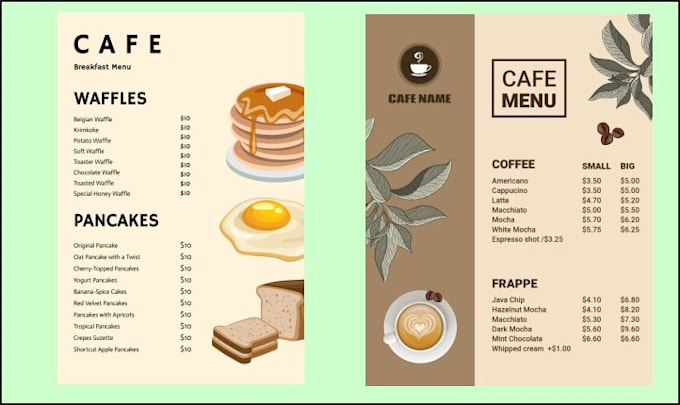 Create product poster, café menu or leaflet design by Ali_butt_123 | Fiverr