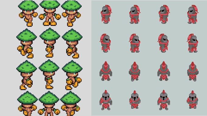 Create character walking cycles in pixel art for rpg maker by ...