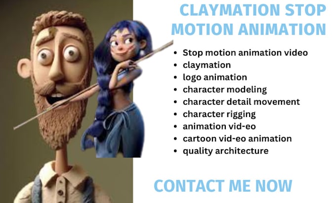 Create claymation character animation, stopmotion animation 2d ...