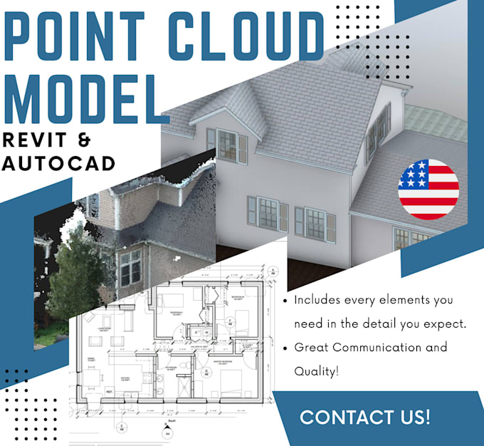 Turn point cloud scan to revit bim 3d model and cad