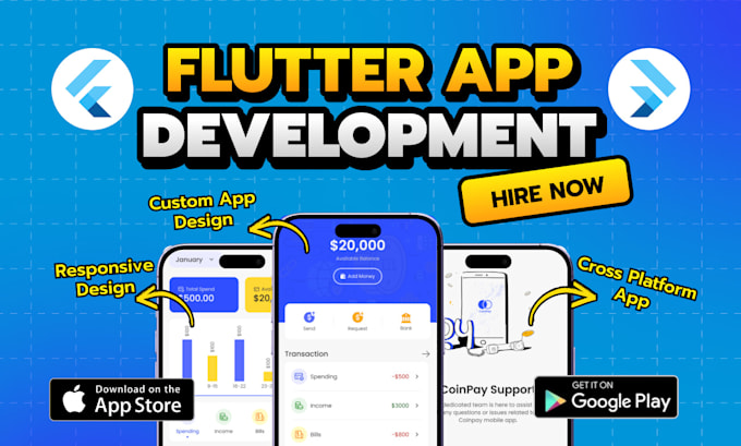 Do flutter mobile app development, building mobile app, flutter developer by Faizanmallick69 ...