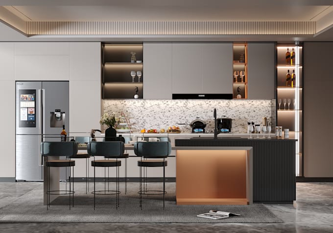 Design realistic 3d interior renders and models by Kanyounus2911 | Fiverr