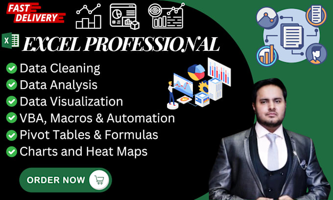 Clean Process And Visualize Your Excel Data Dashboard Macro Vba Automation By Mehtabasghar
