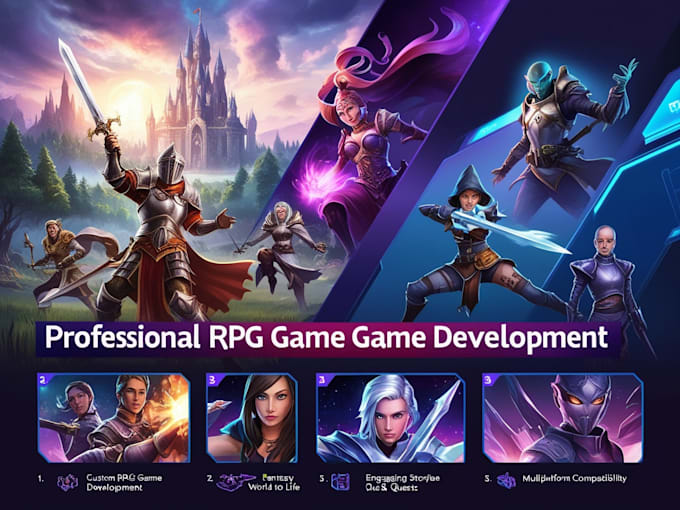 Develop your 2d rpg video game rpg maker game in unity for fantasy rpg ...