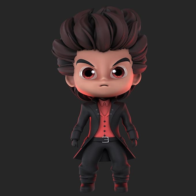Create 3d chibi style character in blender or maya by Comicart_worlds | Fiverr