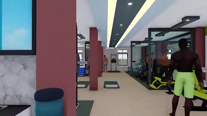 Create 3d gym animation, 3d fitness logo, 3d workout and exercise ...
