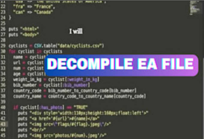 Decompile ea and recompile ea, modify ea, unlock ea source code by ... Decompile ea and recompile ea, modify ea, unlock ea source code by ...