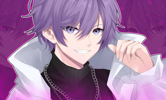 Draw pfp anime art illustration vtuber original character fanart ...