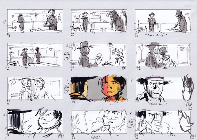 Create amazing storyboard designs for your film or animation or ad by ...