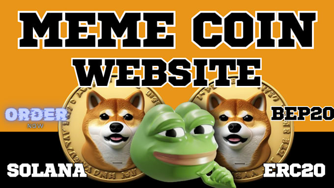 Create Meme Token Landing Page Solana Meme Coin Meme Token Website Pepe Coin By