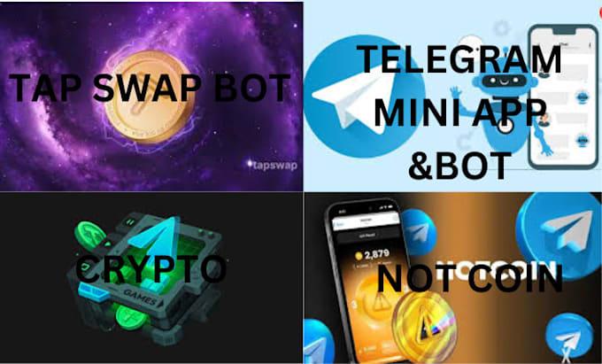 Develop telegram crypto game telegram web app telegram bot tap swap bot ...
