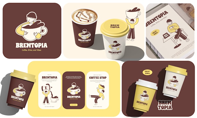 Modern bold fun logo and branding kit by Caira77 | Fiverr