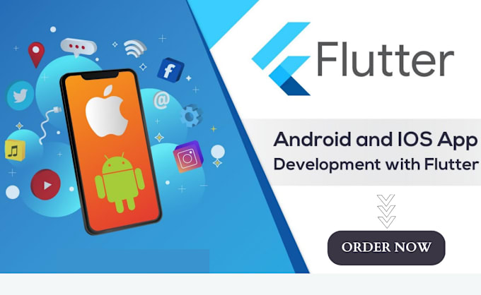 Build flutter flutterflow app, firebase for andriod ios, mobile app, ai ...