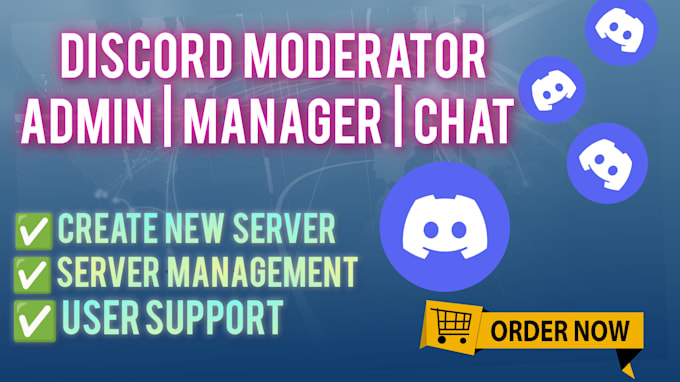 Be your discord moderator manager or create new server by Hassan4fx ...
